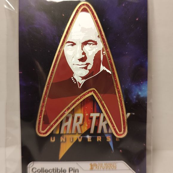 Star Trek | Jewelry | Star Trek Captain Picards Delta Enamel Pin ...
